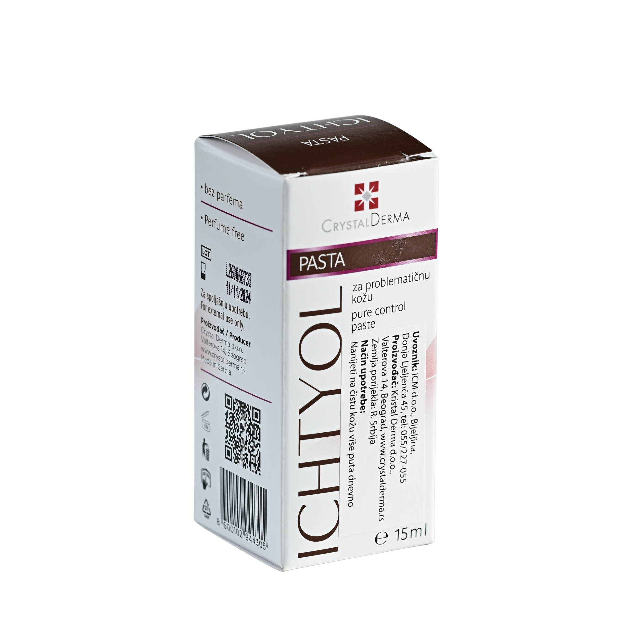 CRYSTAL DERMA ICHTYOL PASTA - Moja Apoteka