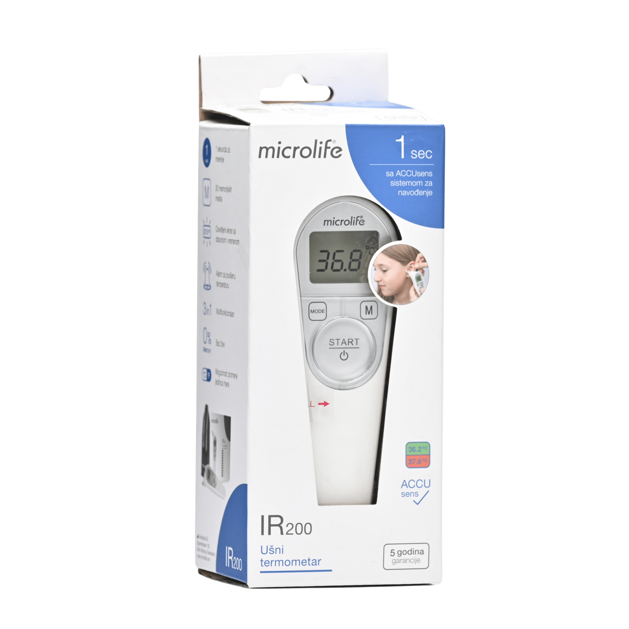 MICROLIFE TOPLOMJER za uho IR 200 - Moja Apoteka
