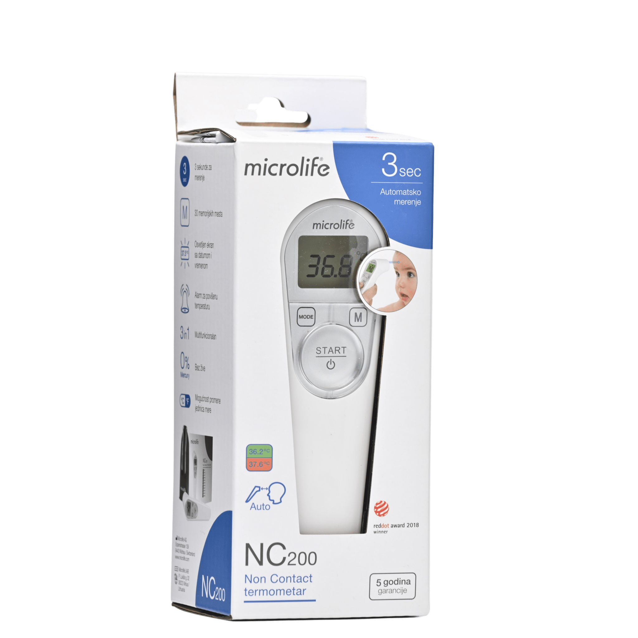 MICROLIFE TOPLOMJER digitalni beskontaktni NC 200 - Moja Apoteka
