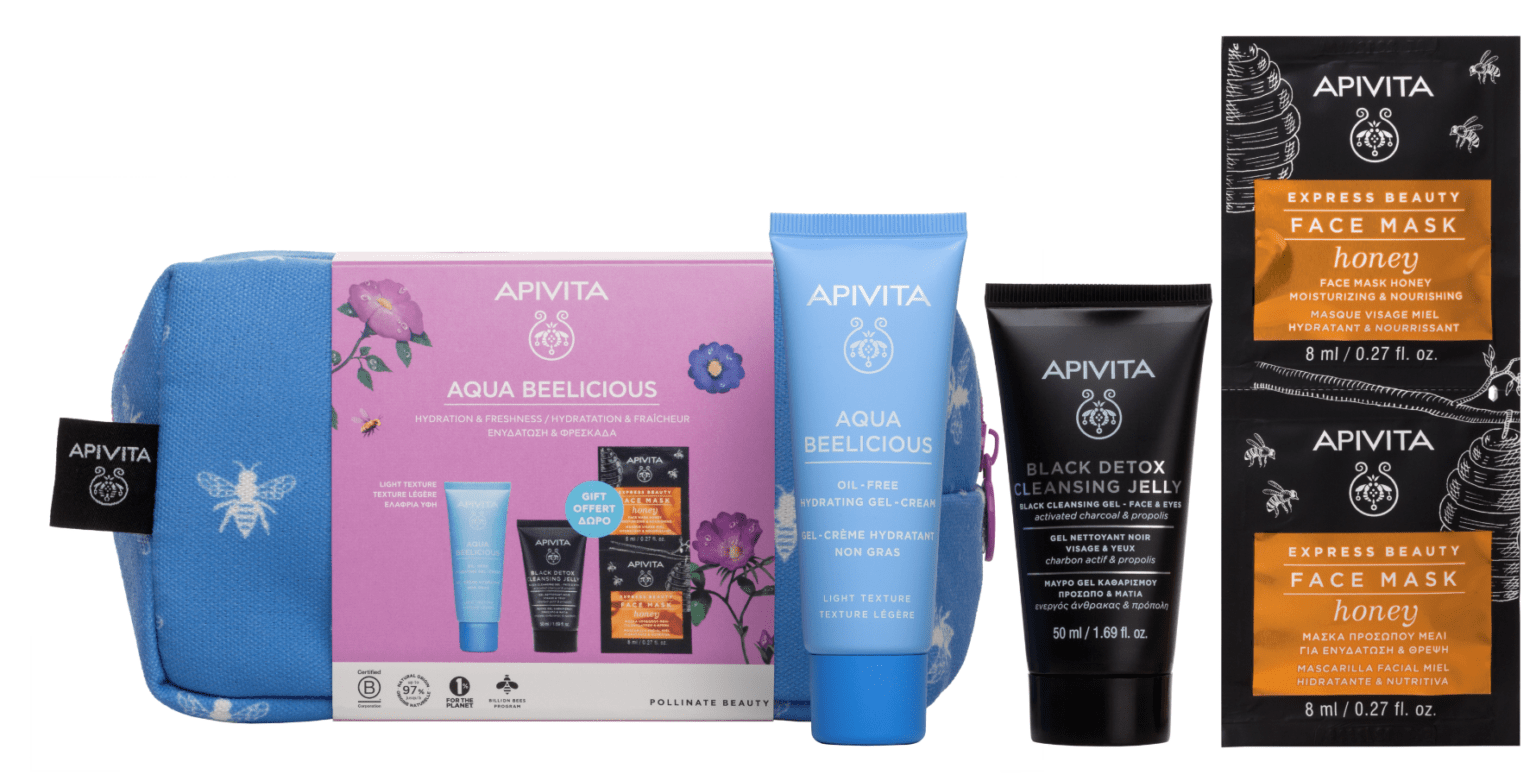 APIVITA set Aqua beelicious ( Rich krema 40ml+black detox 50ml gratis ...